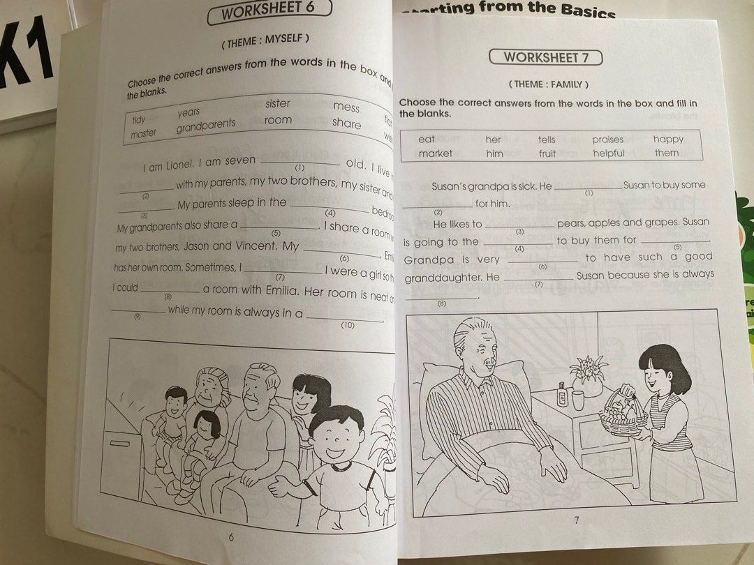 K1 to P1 English and maths practice book, Hobbies & Toys, Books ...