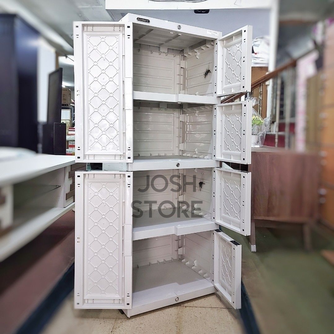 Lemari Plastik 4 Susun 6 Pintu - Rak Serbaguna - RSG - Cabinet ...