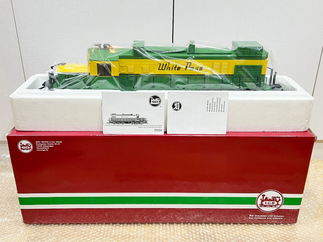 LGB 25554 White Pass & Yukon Alco Locomotive "G Scale", Hobbies & Toys ...