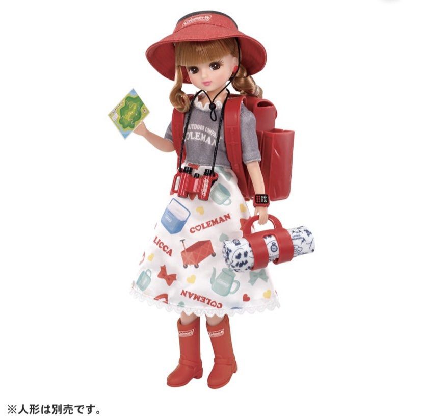 Licca Doll LD-09 Camp Licca /Licca Accessory LG-07 Camp & Rucksack Set ...