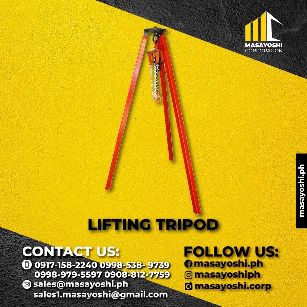 Lifting Tripod / Lifting Tripod with Chain Block / Lifting Device ...
