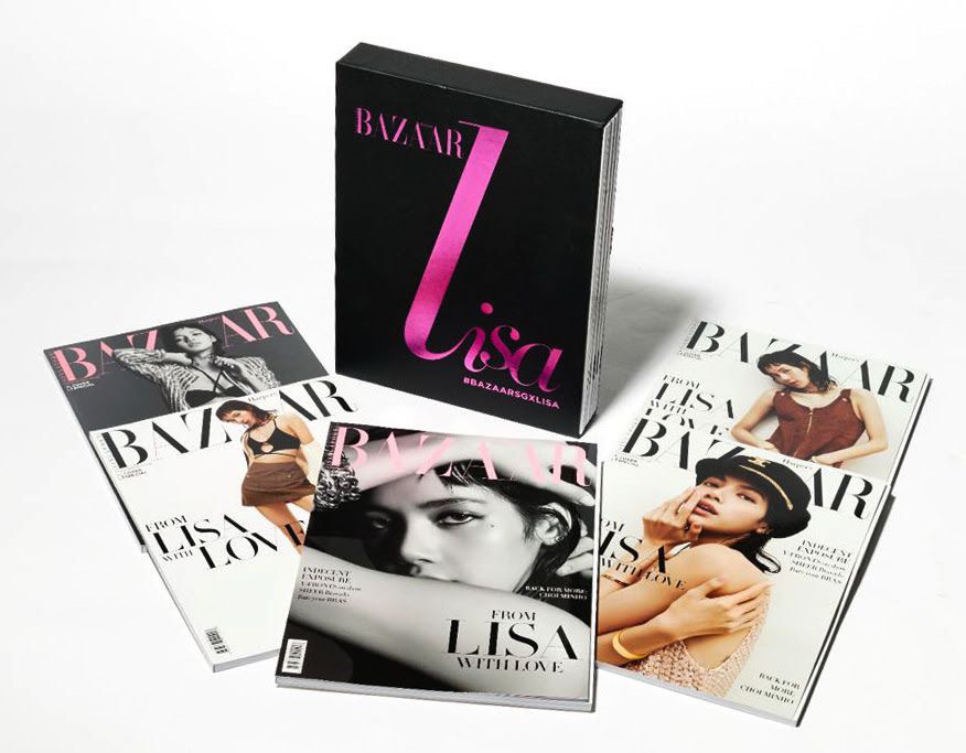 Lisa harper's bazaar limited edition set blackpink magazine lisa ...