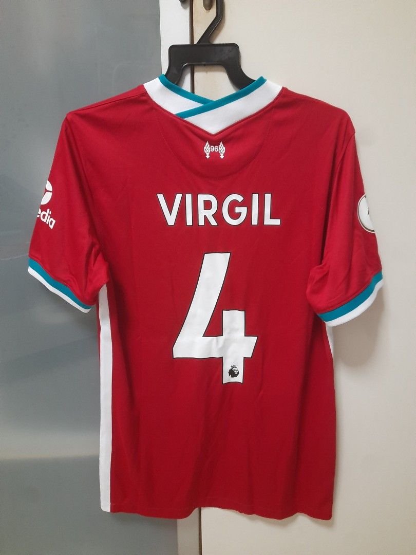 Liverpool FC 20/21 Stadium Home Kit with Van Dijk nameset & Champions ...