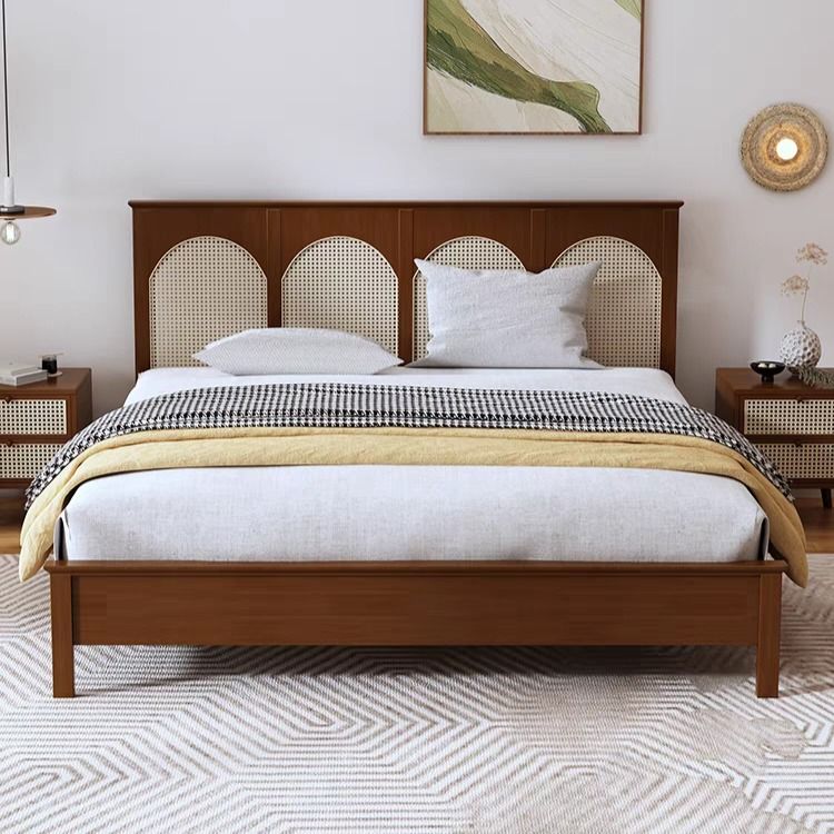 LOAF Rustic Rattan Bedframe