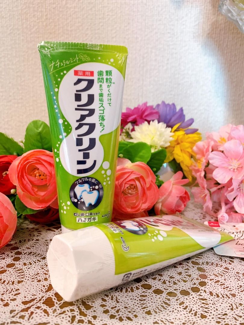 Made in Japan KAO CLEAR CLEAN Green Natural Mint Toothpaste 120g ...