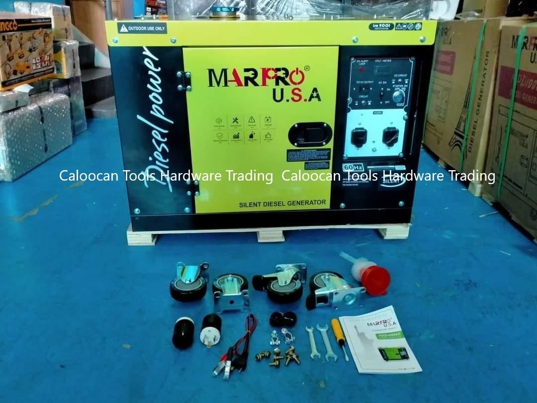MarPro USA 10kva Key Start Silent Type Diesel Generator Set (MPD10000E ...