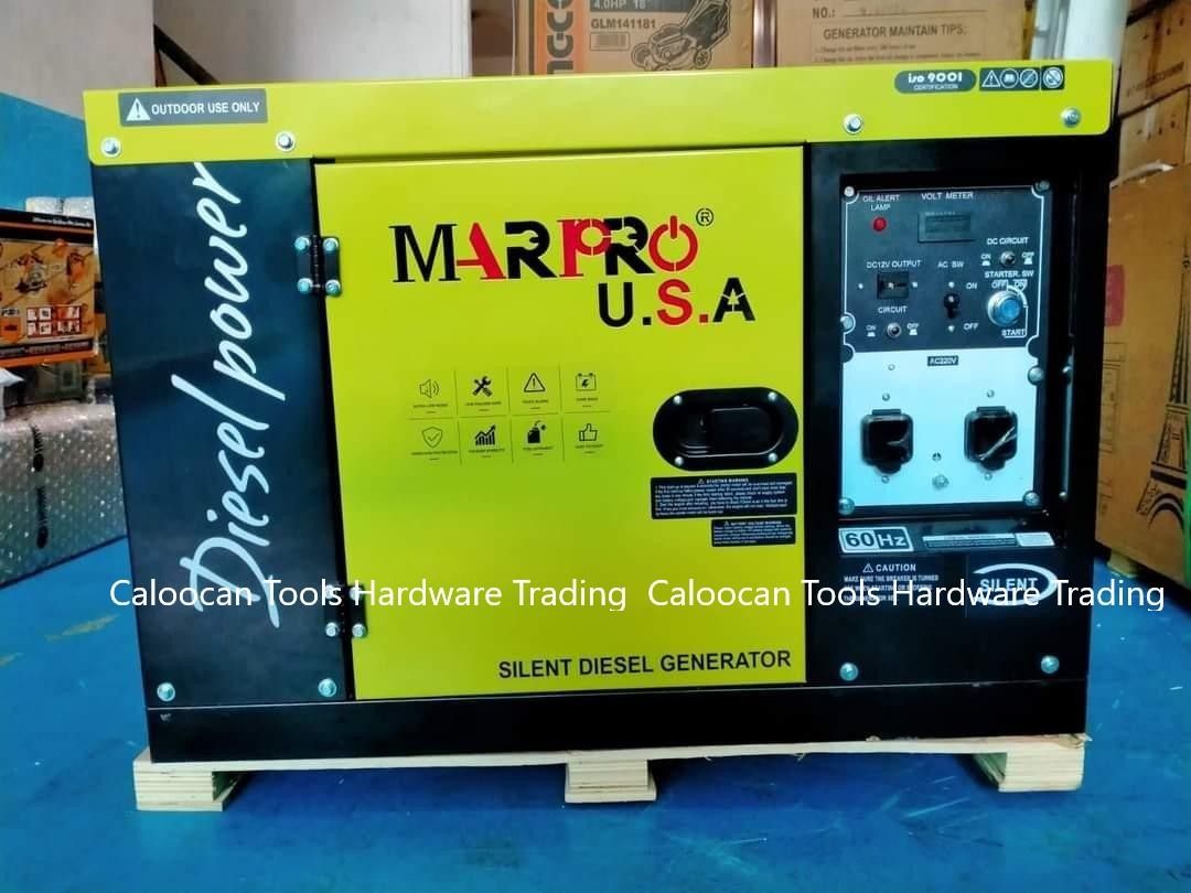 MarPro USA 10kva Key Start Silent Type Diesel Generator Set (MPD10000E ...