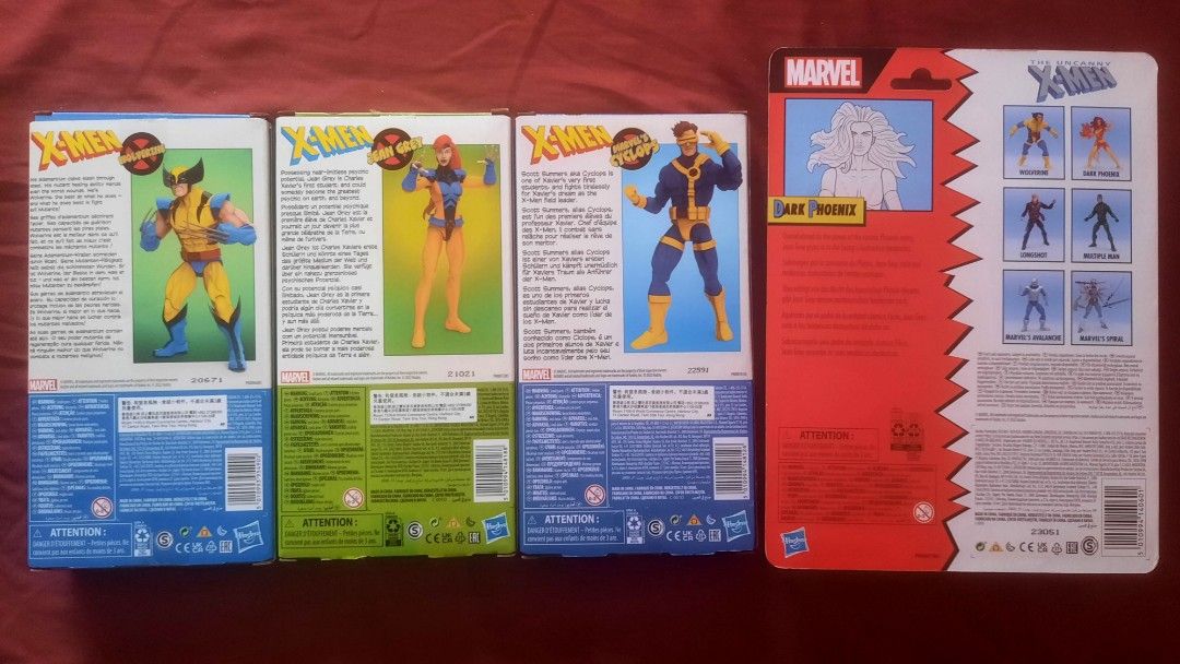 Marvel legends VHS Cyclops Jean Grey Wolverine Dark Phonix, Hobbies ...