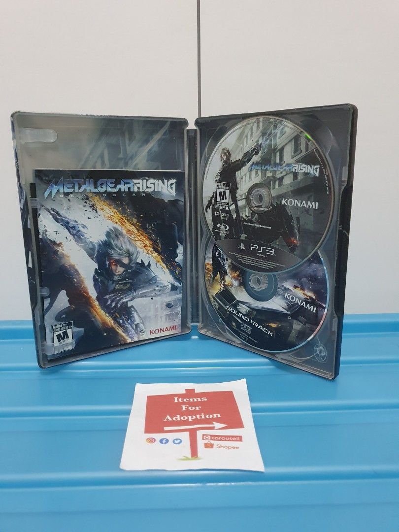 Metal Gear Rising Steelcase And Game (Sony Ps3, EU Exclusive) on Carousell