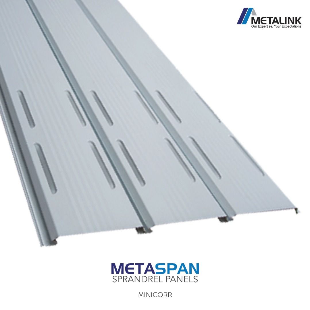 METAL SPANDREL MINICORR 4"x 8ft , 0.4mm , Commercial & Industrial ...