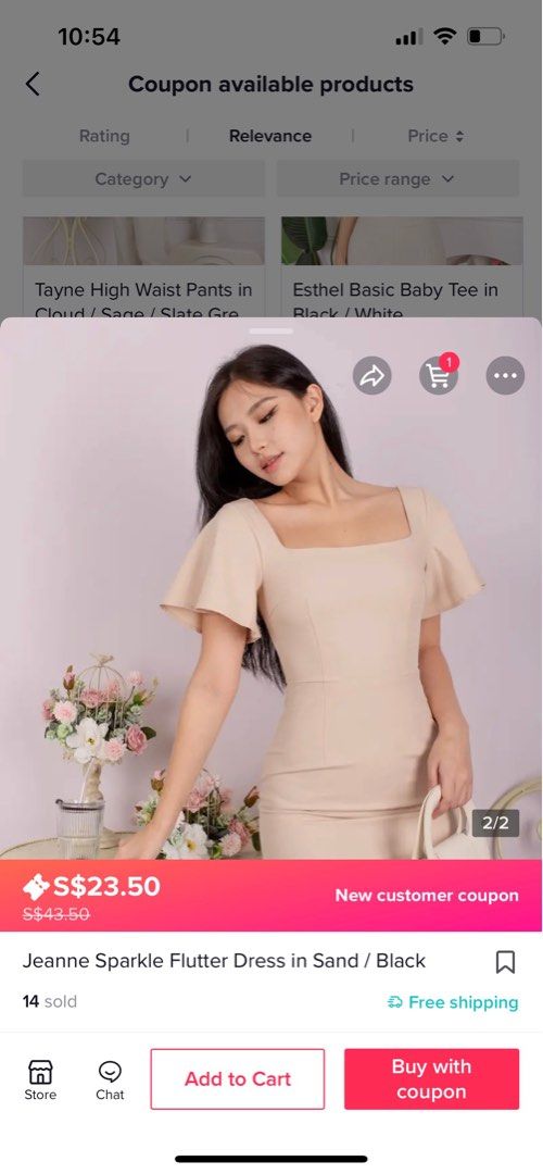 mgp label jeanne sparkle dress sand, Women's Fashion, Muslimah Fashion, Dresses on Carousell