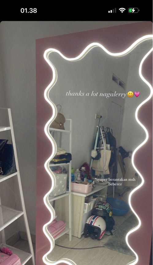 Mirror Standing Aesthetic, Properti, Lainnya di Carousell