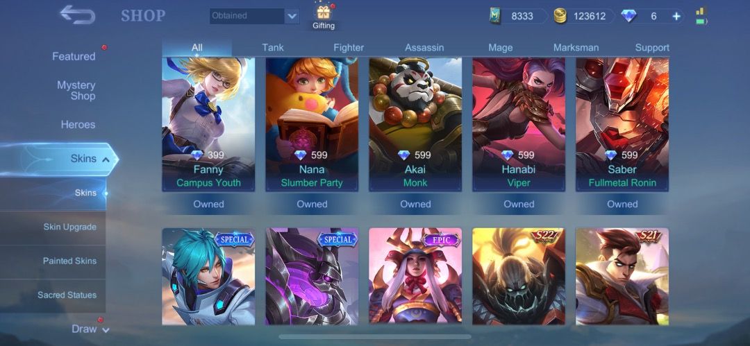 Mlbb yss collector with Freya epic skin with high winrate ysss, Video ...