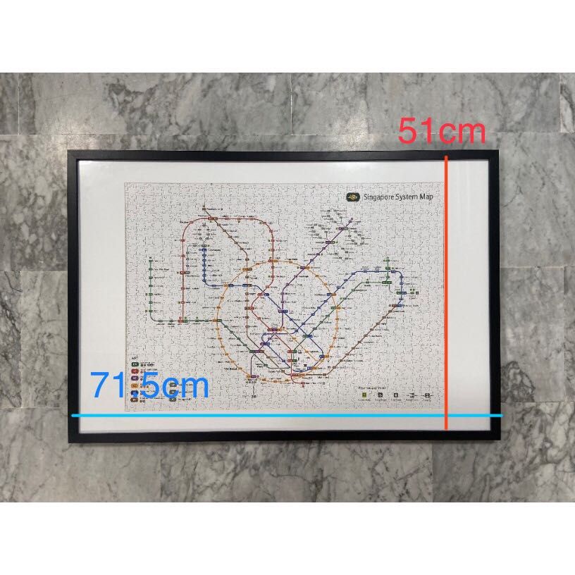 MRT map Jigsaw Puzzle, Hobbies & Toys, Toys & Games on Carousell