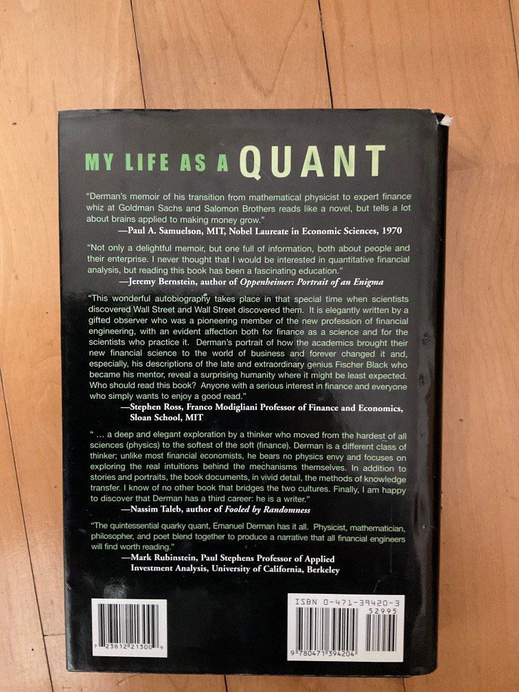 My life as a Quant, Hobbies & Toys, Books & Magazines, Fiction & Non ...