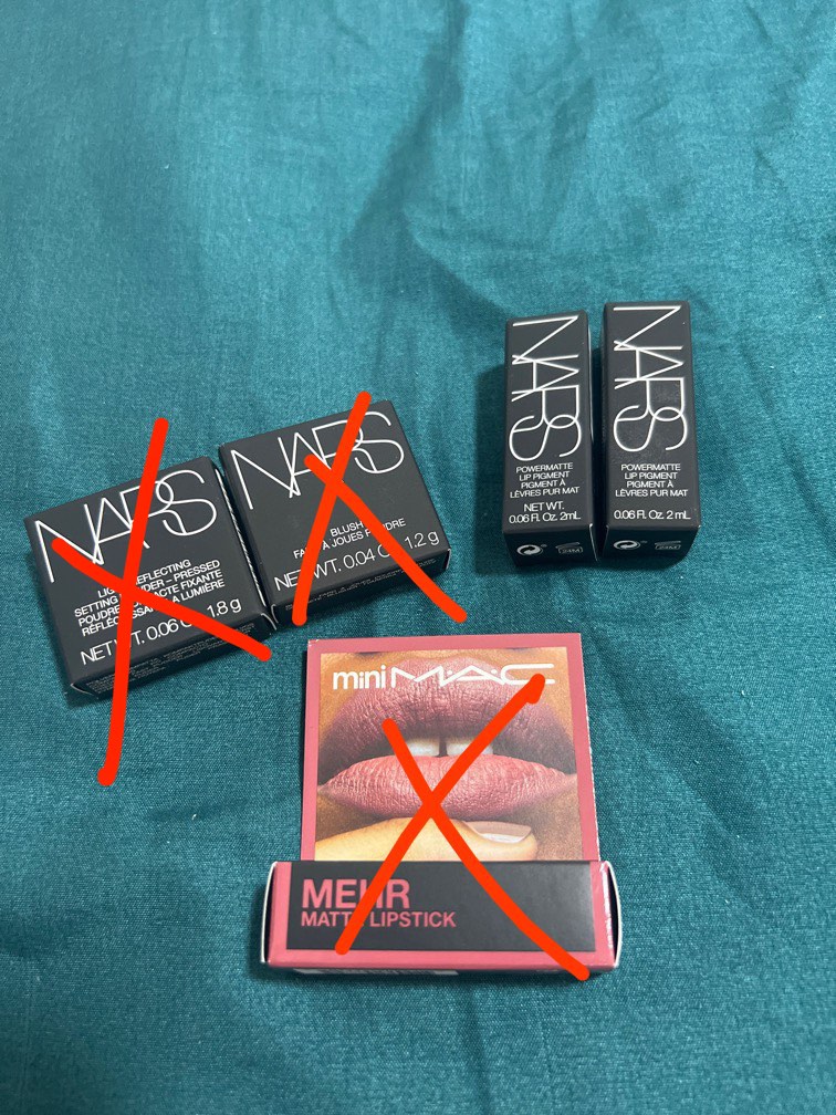 NARS mini Makeup product & M.A.C mini lipstick (MEHR), Beauty ...
