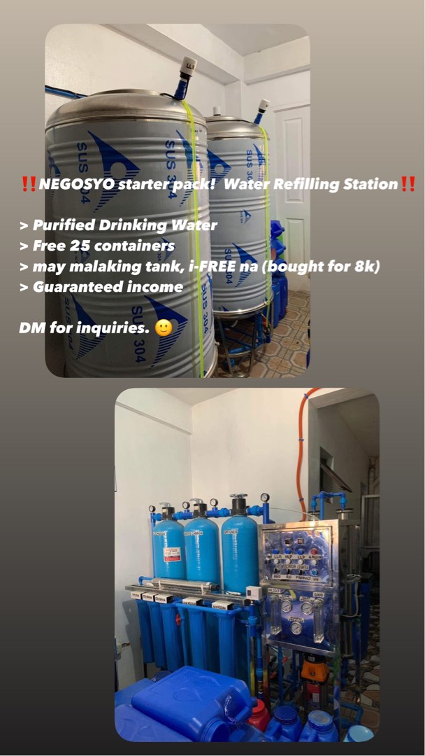 NEGOSYO Starter Pack FOR SALE: Water station on Carousell