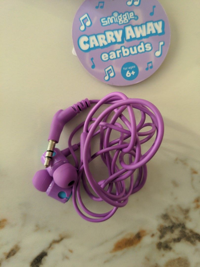 New Smiggle carry away earbuds, Audio, Earphones on Carousell