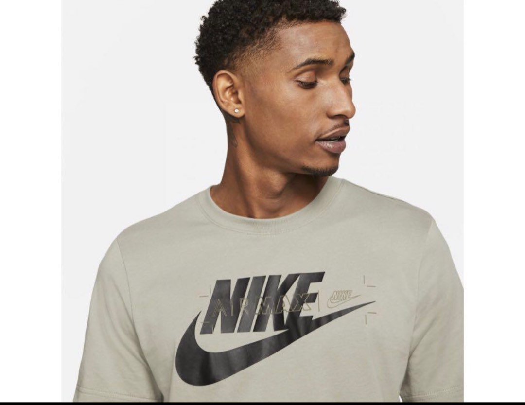 Nike Air Max logo T-shirt, Men's Fashion, Tops & Sets, Tshirts & Polo Shirts on Carousell