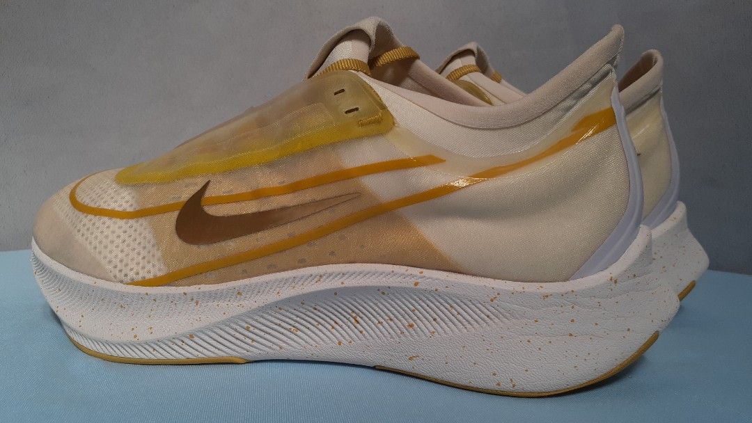 Nike Air ZOOM FLY 3 Premium Gold womens running shoes, Women's Fashion ...