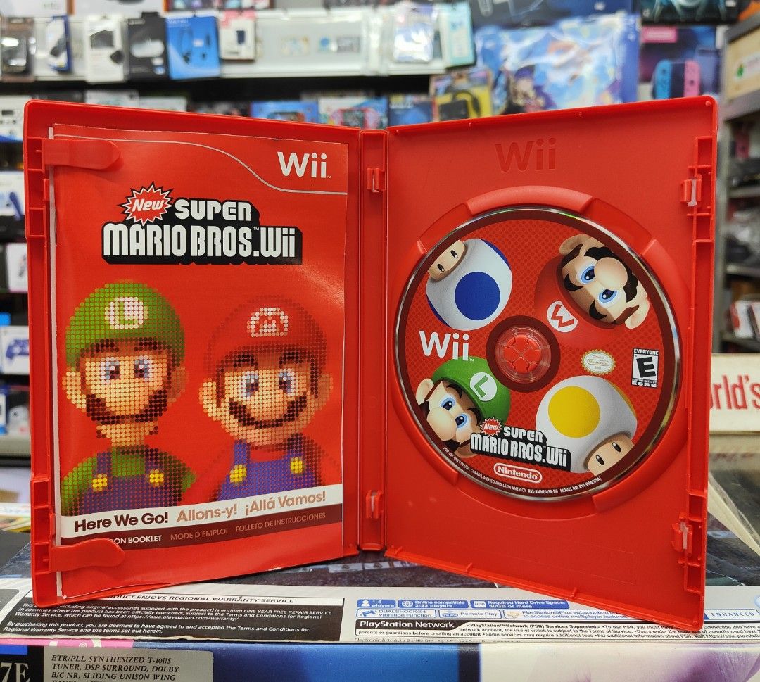 Nintendo Wii New Super Mario Bros Wii, Video Gaming, Video Games ...