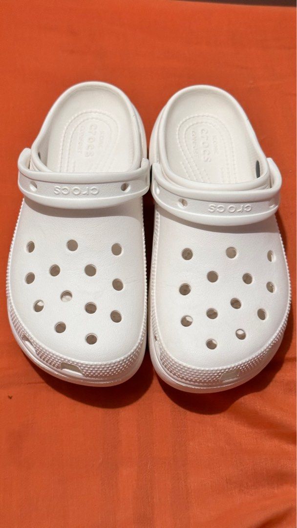 Original CROCS Classic Platform Clogs White W7 on Carousell