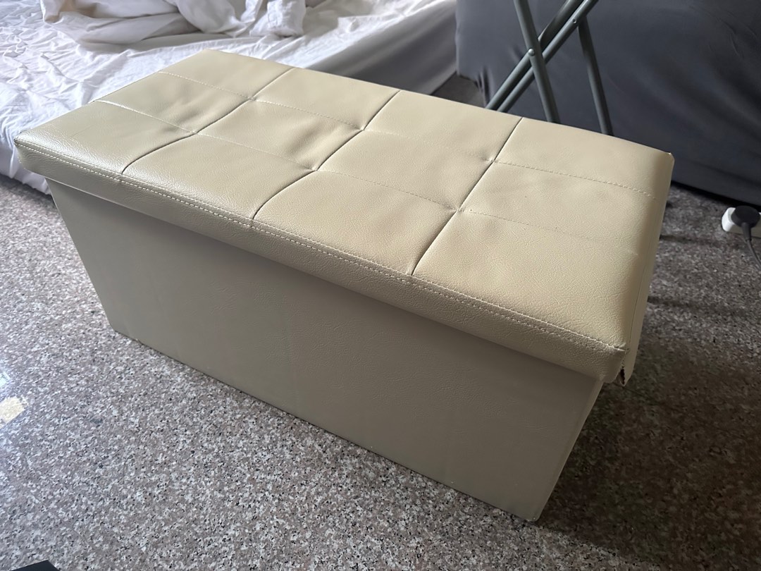 Ottoman Chair Storage Box, Furniture & Home Living, Furniture, Chairs ...