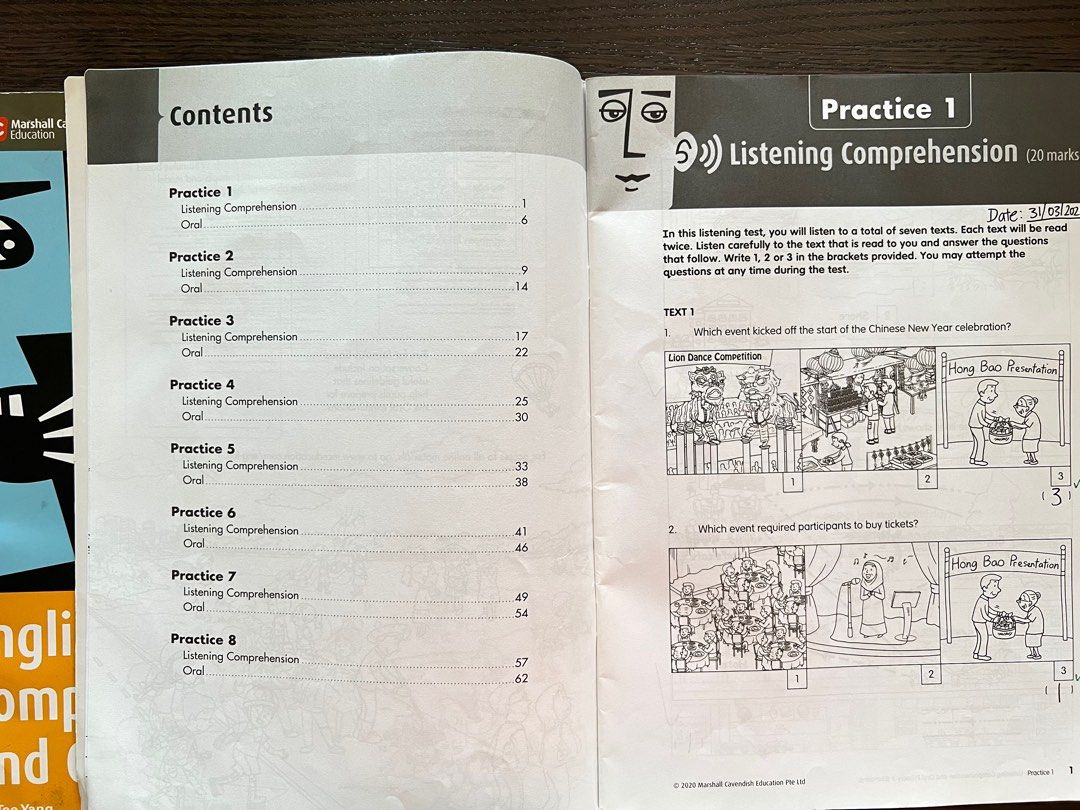 P5-P6 English Listening Comprehension and Oral, Hobbies & Toys, Books ...