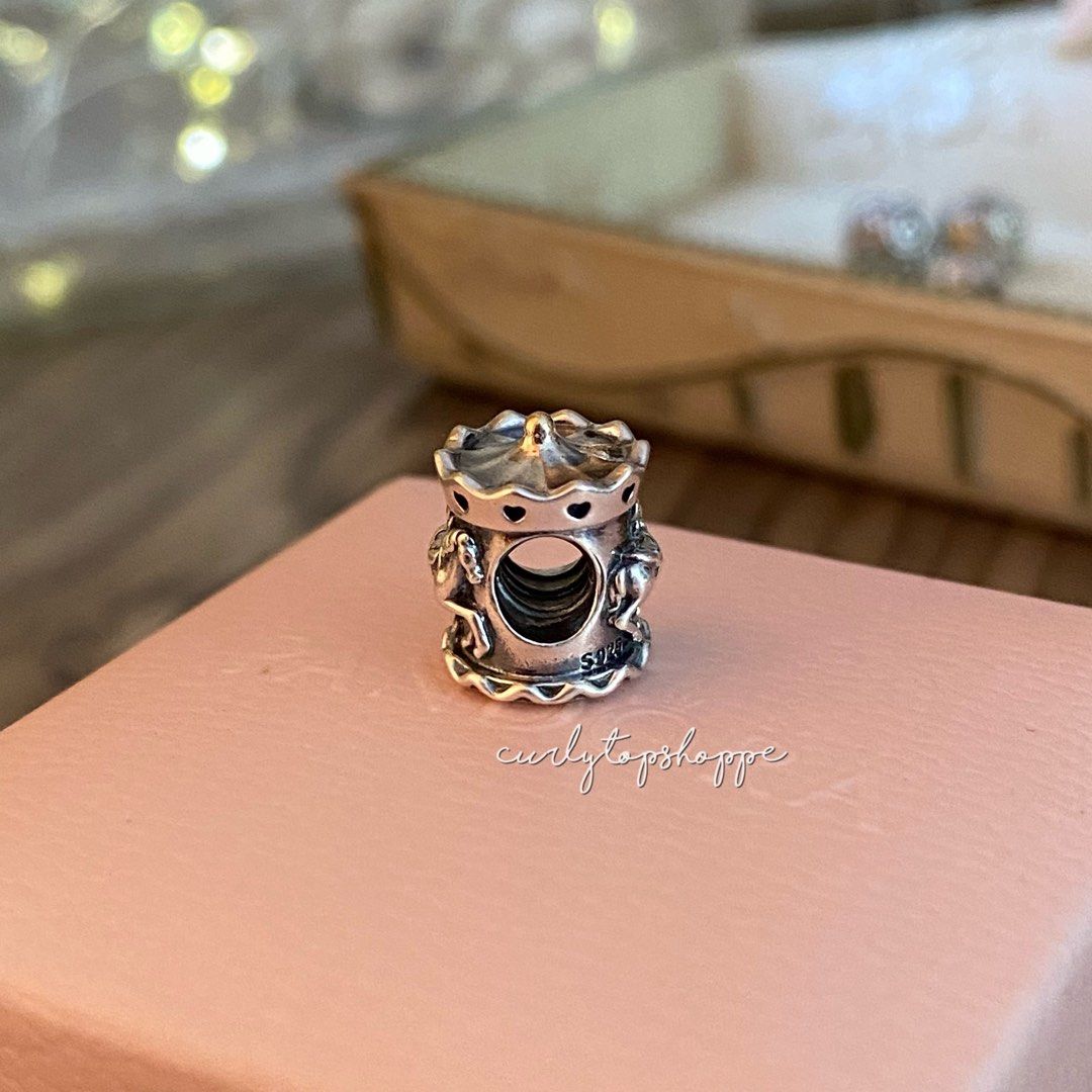 Pandora Carousel Two Tone Charm, Women's Fashion, Jewelry & Organizers ...