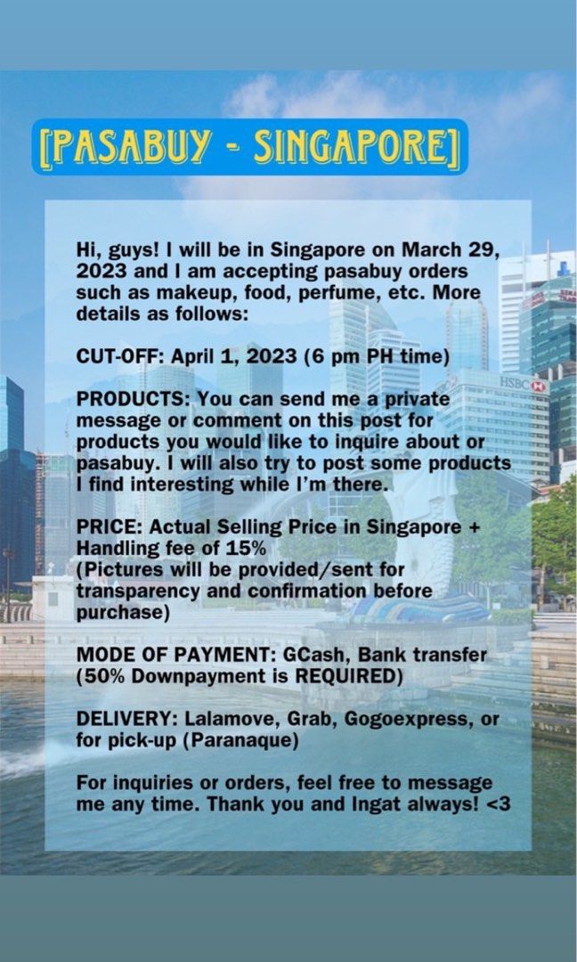 Pasabuy - SINGAPORE on Carousell