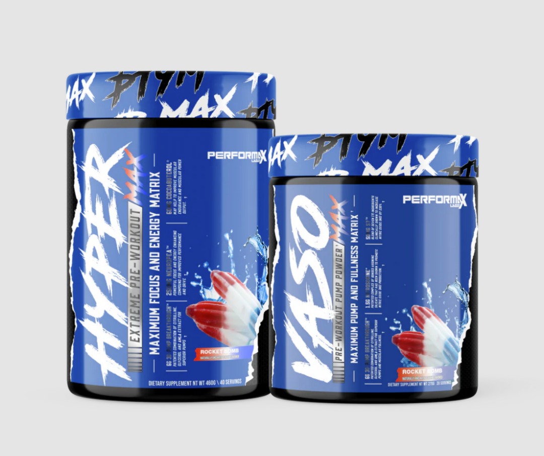 PERFORMAX LABS PRE WORKOUT STACK (HYPERMAX + VASOMAX ) BUNDLE PRICING ...
