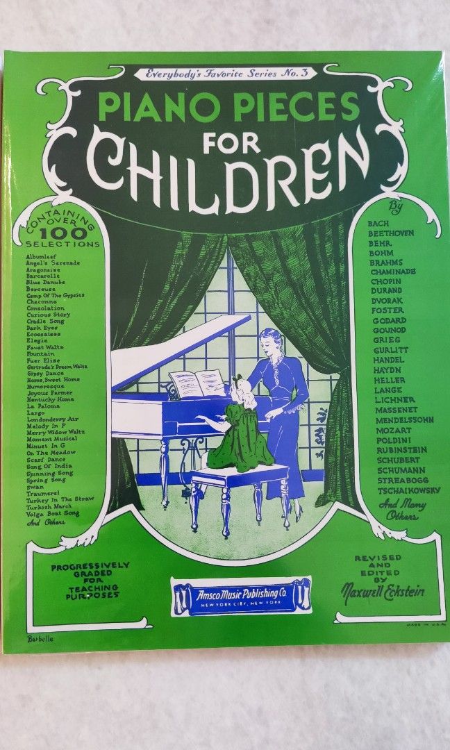 Piano pieces for children and young children, Hobbies & Toys, Books ...