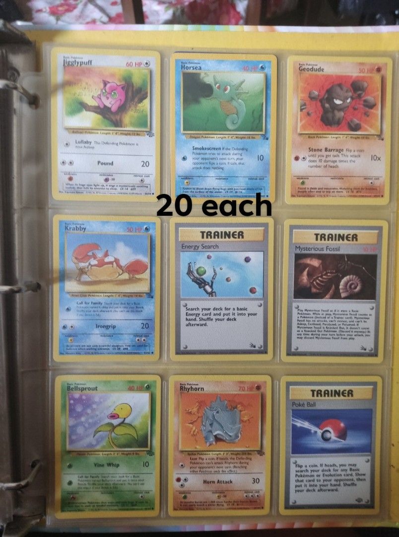 Pokemon 20-25php Vintage cards Base to Neo era, Hobbies & Toys ...