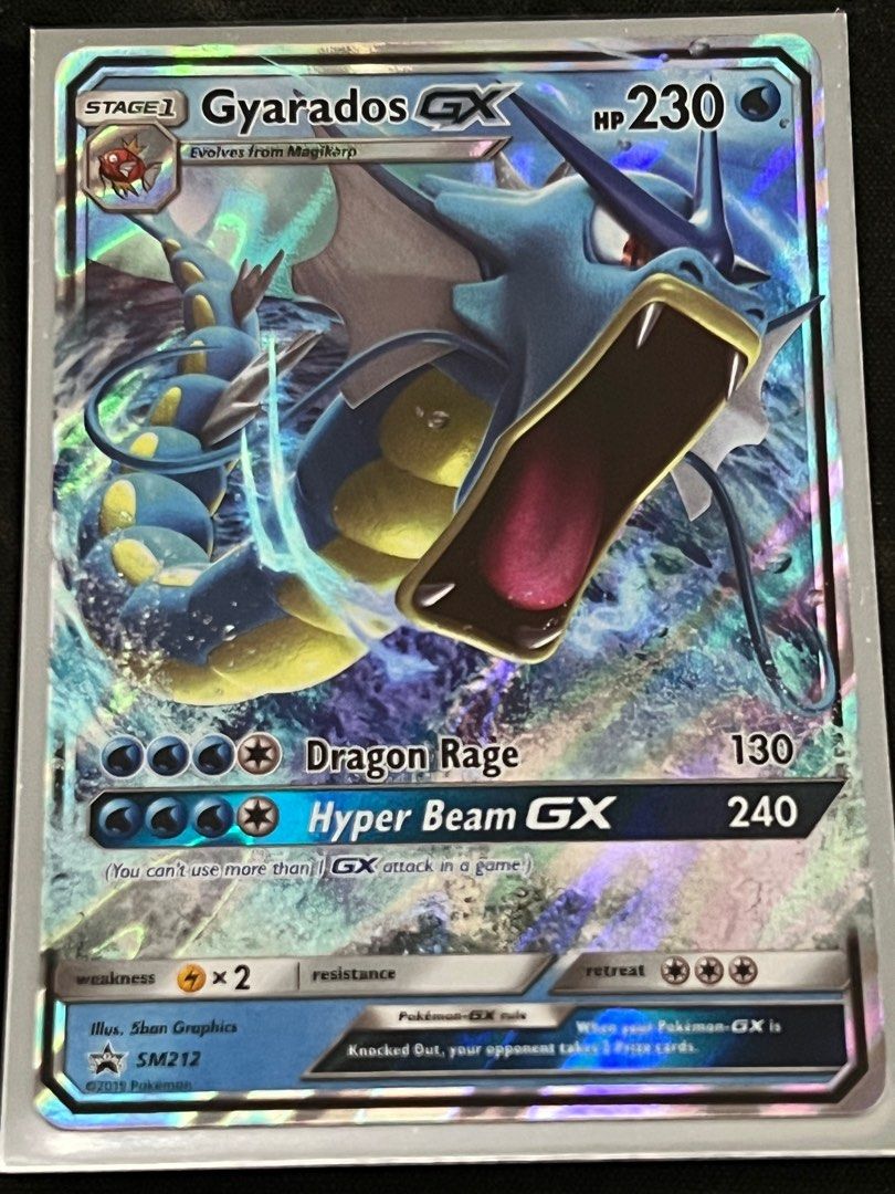 Pokemon card Gyarados GX, Hobbies & Toys, Toys & Games on Carousell