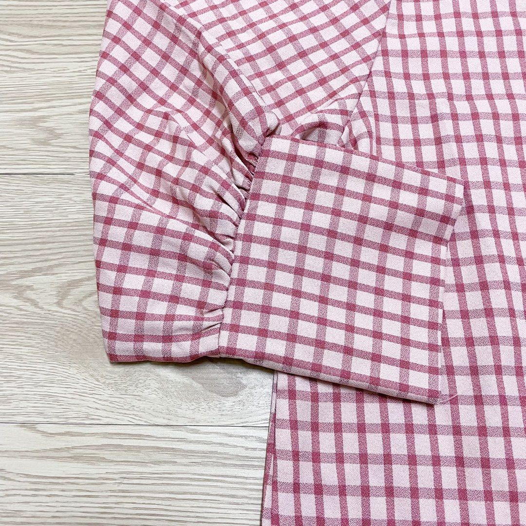 Poly Lulu｜粉色格紋魚尾裙｜中大尺碼｜全新, 她的時尚, 洋裝＆套裝, 洋裝在旋轉拍賣