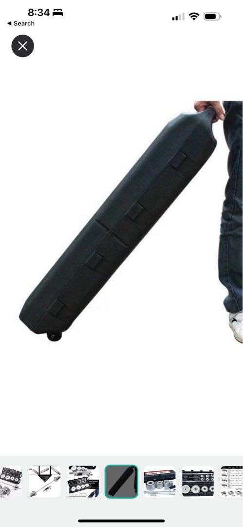 PORTABLE 50kgs weight set db/bb -100$, Sports Equipment, Exercise ...