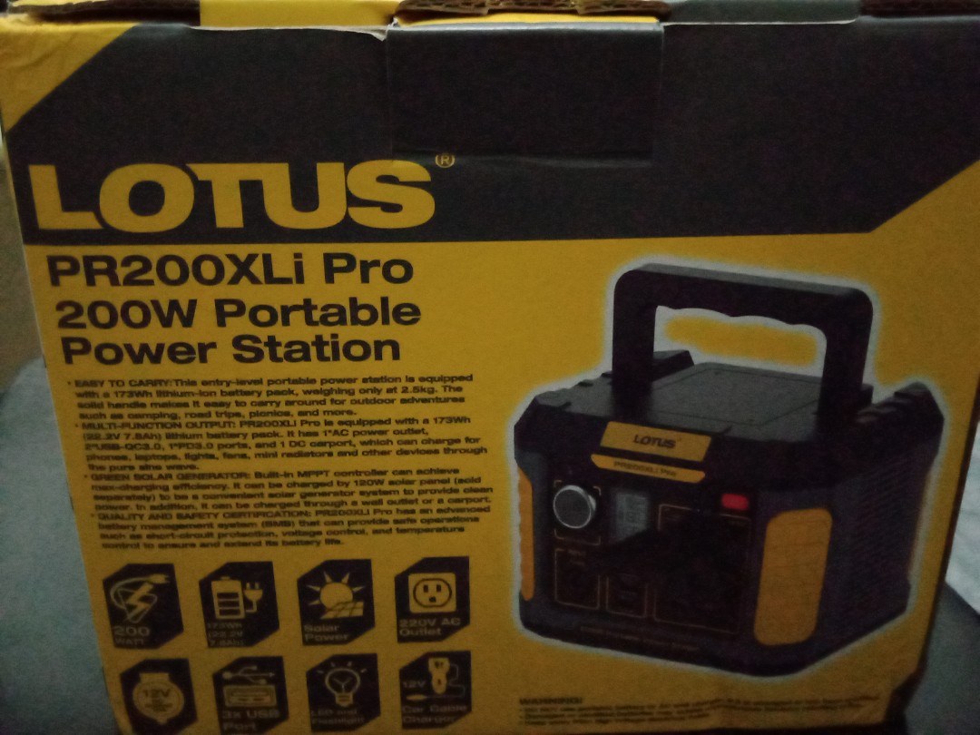 PORTABLE POWER STATION. 200W on Carousell
