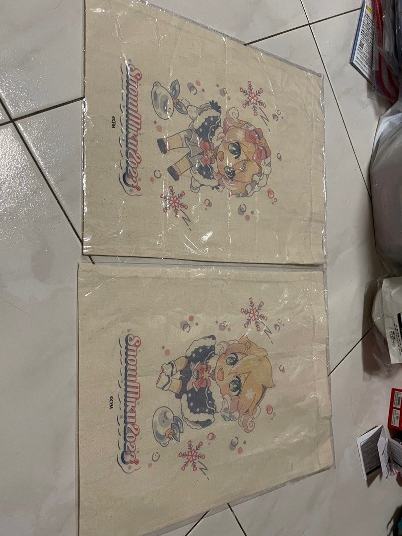 Project Sekai Proseka PJSK Nui & Snow Miku Rin Len Tote, Hobbies & Toys ...