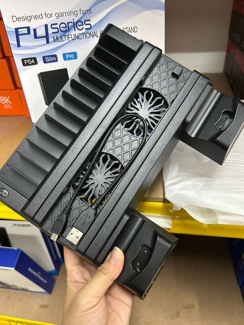 PS4 Multifunction Cooling Stand with DualShock 4 Controller Charging ...
