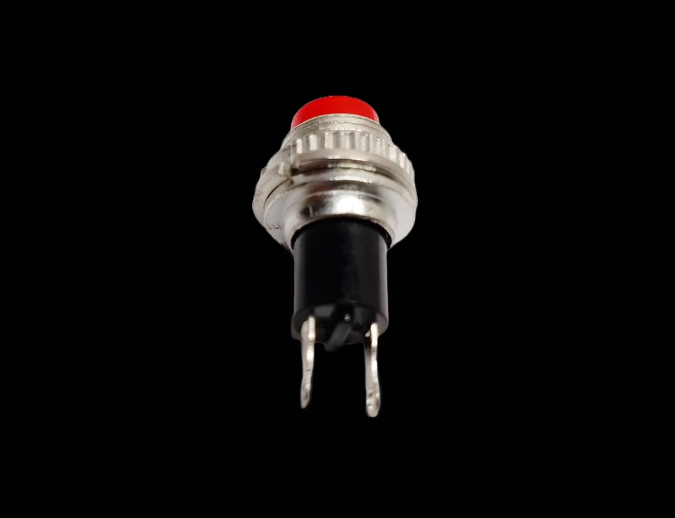 PUSH BUTTON SWITCH ON-OFF MOMENTARY, DS-314 10mm 0.5A 125VAC 2-PIN on ...