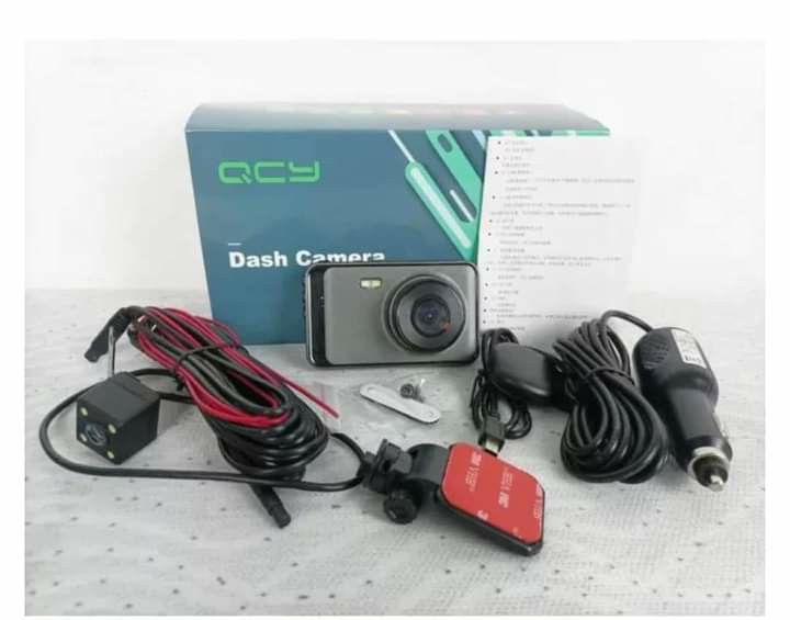 QCY 3 Inch Dash Cam Wi-Fi Recorder 170 Degree Wide Angle Car Camera ...