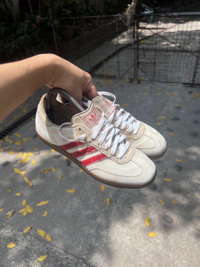 RARE Adidas Samba - Red Stripes, Men's Fashion, Footwear, Sneakers on ...
