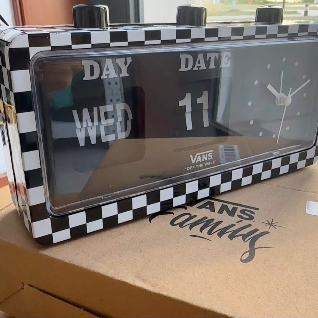 Rare Vans Family Checkered Digital Alarm Clock, Furniture & Home Living ...