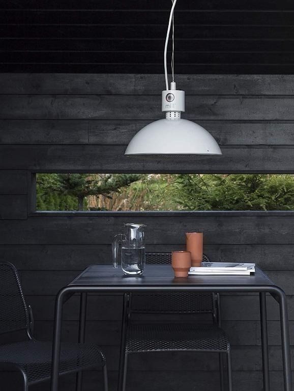 READY STOCK! Mill 99499 Hanging Carbon Patio Heater, 1500W, Light Grey ...
