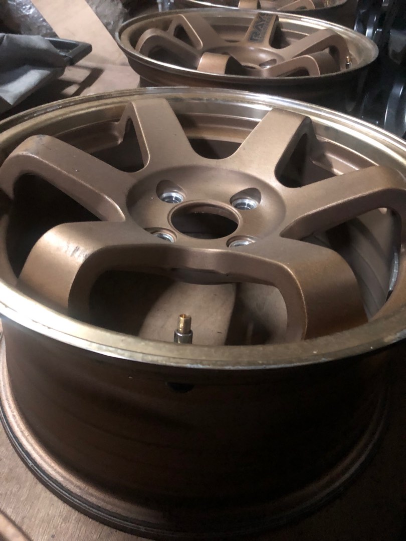 replica volks te37 15" 4x100 15x7, Car Accessories, Tyres & Rims on ...