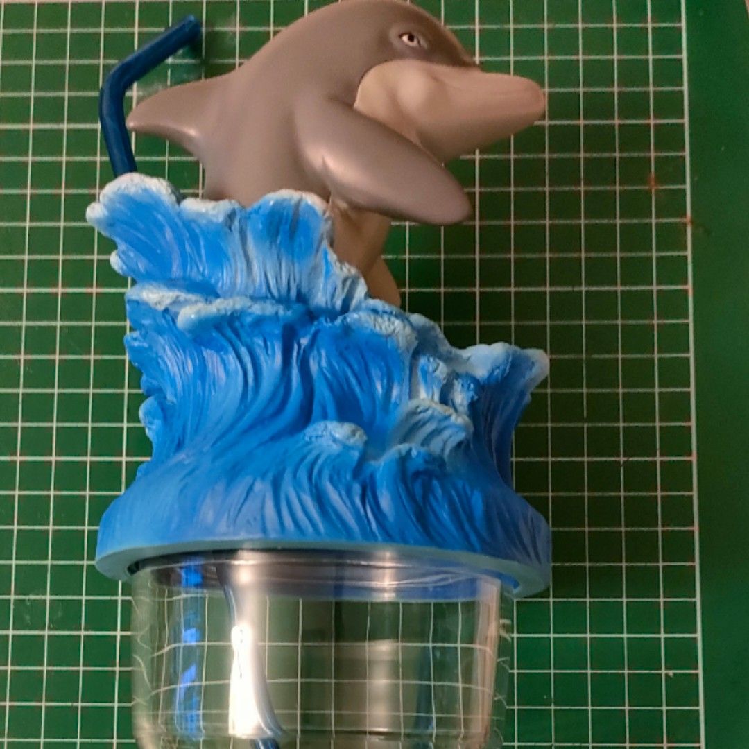 Resorts World Sentosa Dolphin Cup with straw, Babies & Kids, Nursing ...