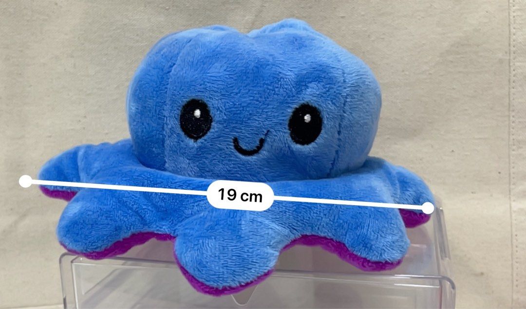 Reversible Emoji Octopus Plush, Hobbies & Toys, Collectibles ...