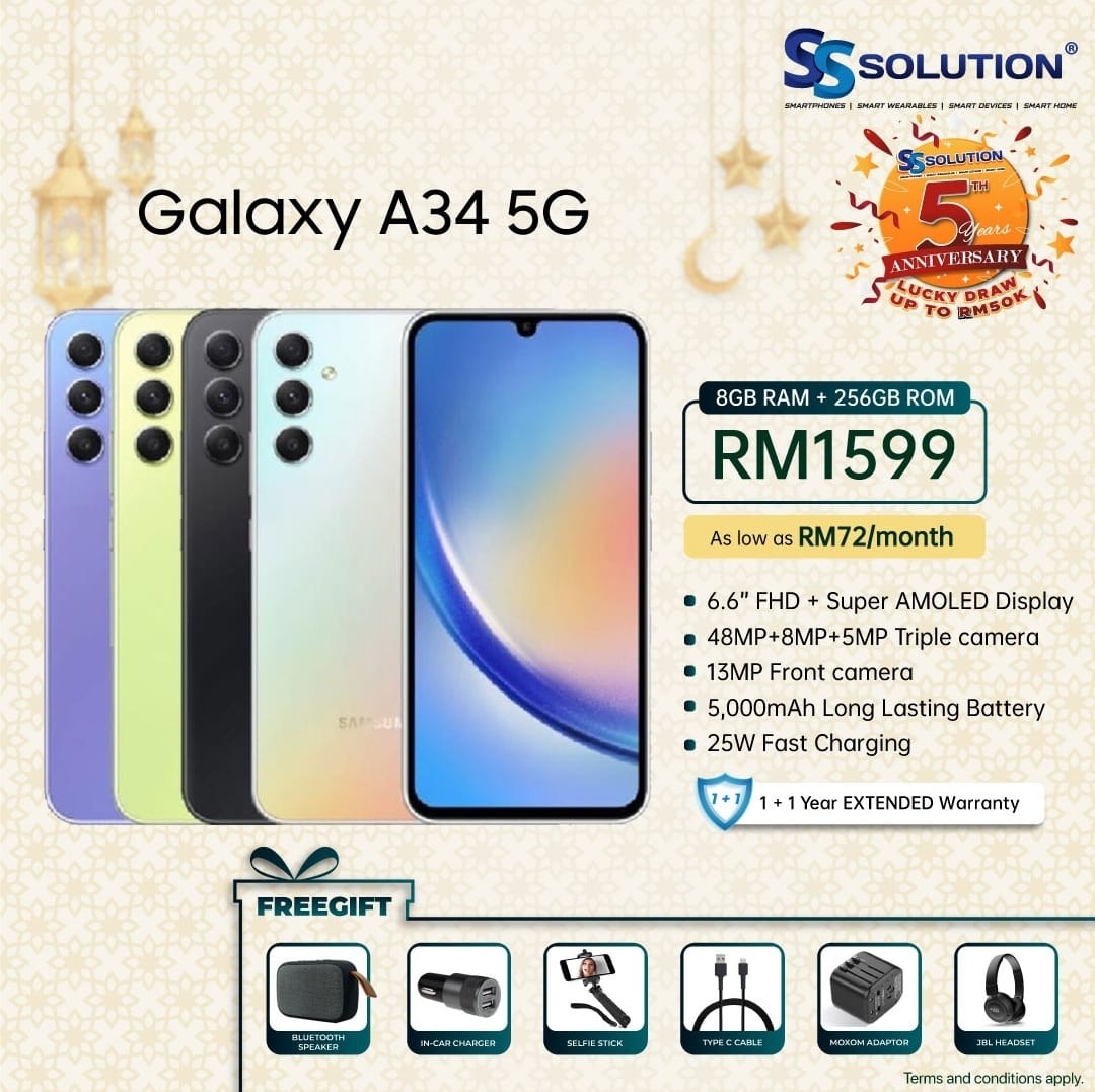 SAMSUNG A34 5G 8+256GB, Mobile Phones & Gadgets, Mobile Phones, Android Phones, Samsung on Carousell