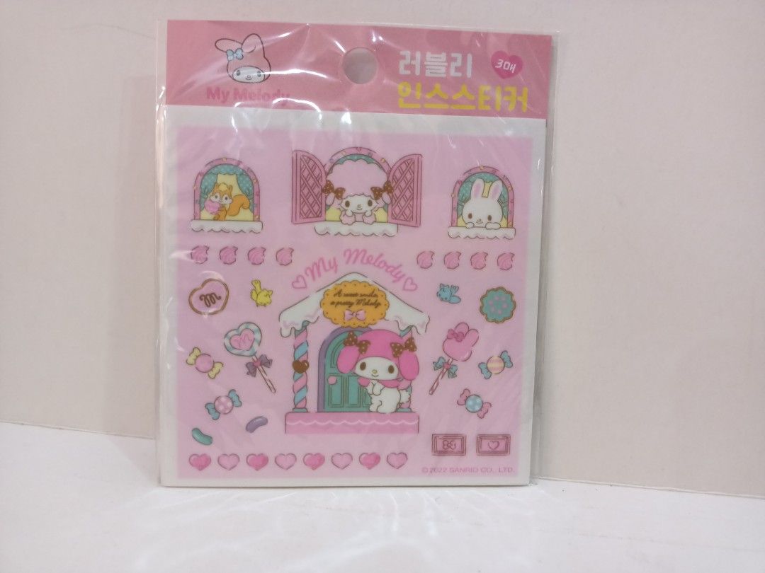 Sanrio License Little Twin Stars Melody Pompompurin Stickers on Carousell