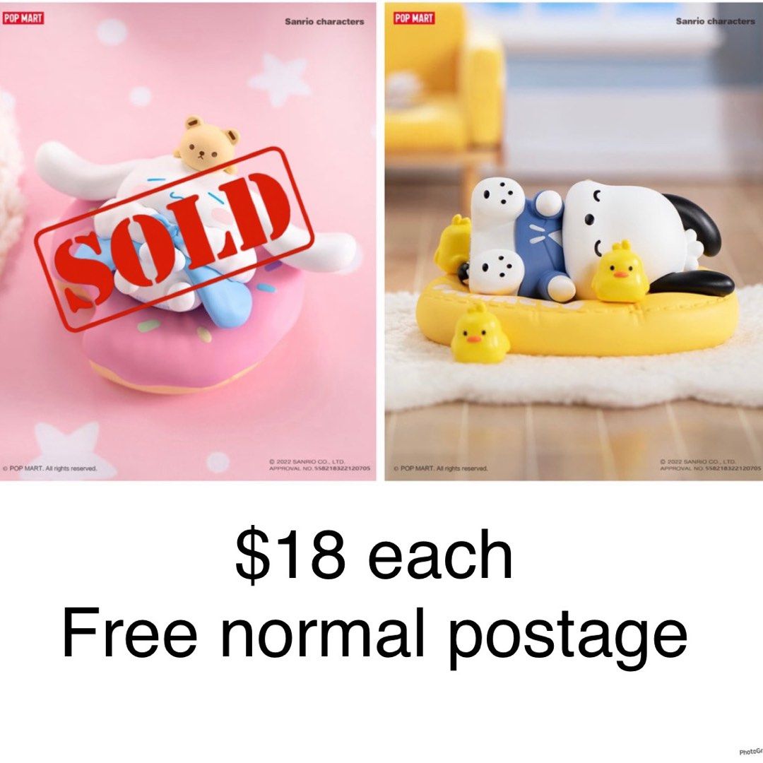 Sanrio Sleeping POPMART, Hobbies & Toys, Toys & Games on Carousell